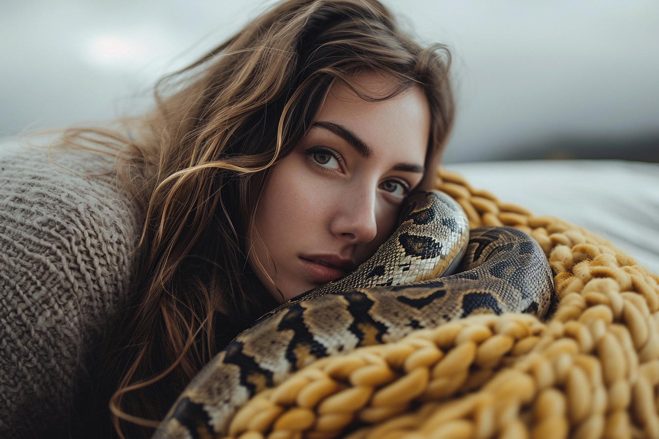 Frau dachte, sie könne jede Nacht sicher mit ihrer Python schlafen, bis ...