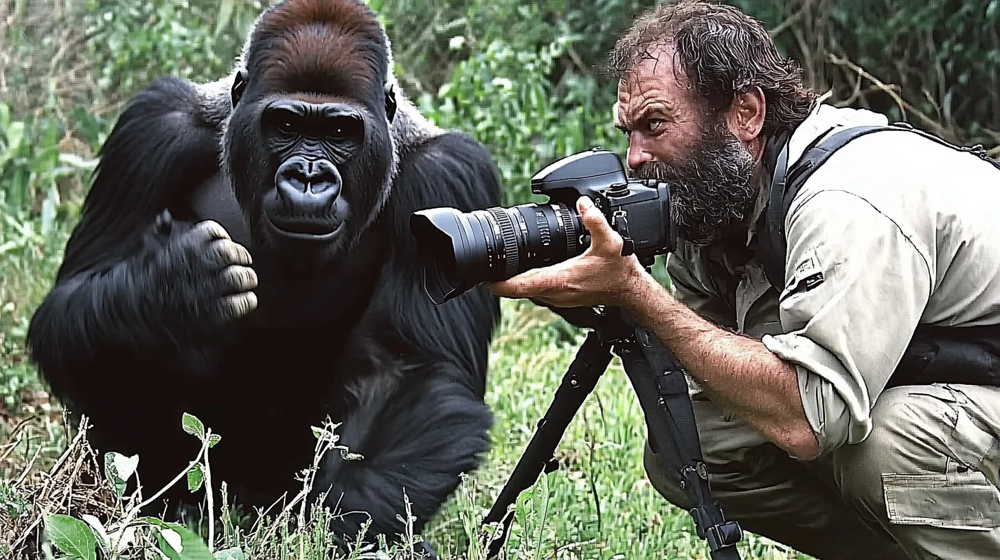 Gorilla bittet Fotograf um Hilfe - die unglaubliche Wahrheit wird ...