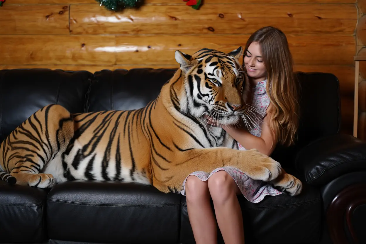 21-jähriges Mädchen lebt mit einem Tiger als Haustier zusammen - Seite 2 von 2